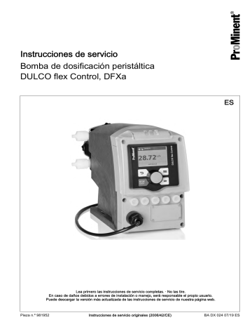 ProMinent DULCO flex Control Serie Manual de usuario | Manualzz