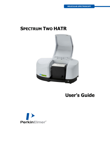 PerkinElmer Spectrum Two HATR User Manual | Manualzz
