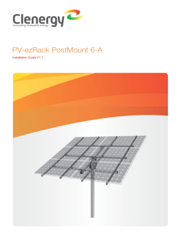 Clenergy PV-ezRack PostMount 6-A Installation Manual | Manualzz