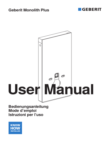 Geberit Monolith Plus User Manual | Manualzz