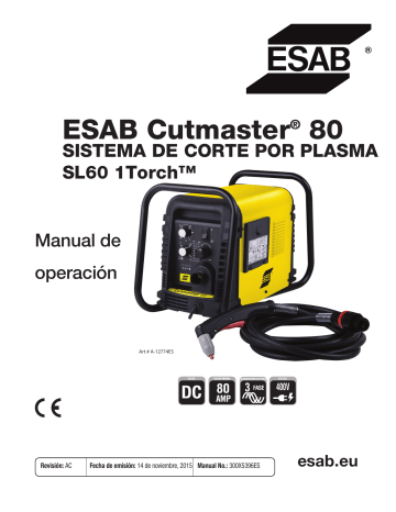 ESAB SL100 1Torch Instrucciones de operación | Manualzz