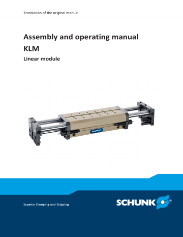 SCHUNK 0314550, KLM 25, KLM 50 Assembly And Operating Manual | Manualzz