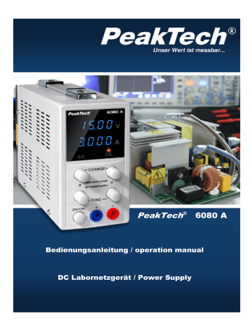 PeakTech 6080 A Operation Manual | Manualzz