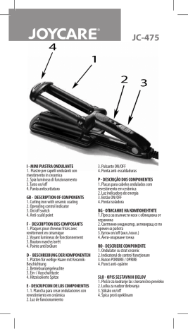 Joycare JC-475 WAVY MINI WAVER Instruction manual | Manualzz