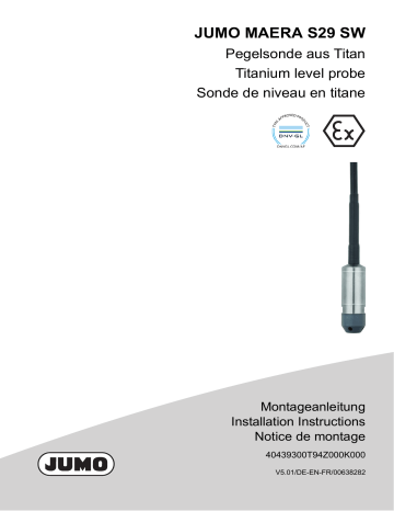 JUMO MAERA S29 SW Installation Instructions Manual | Manualzz