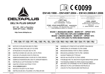 Deltaplus M3000 ABEK1, M3000 P3R Instructions For Use Manual | Manualzz