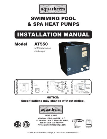 aquatherm AT550 Installation Manual | Manualzz
