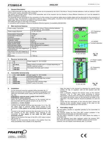 PRASTEL FT25B Series Quick Start Manual | Manualzz