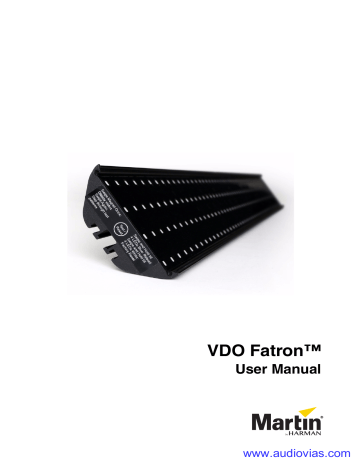 Harman Martin VDO Fatron 20 User Manual | Manualzz