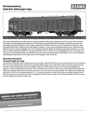 BRAWA 48396 Betriebsanleitung | Manualzz