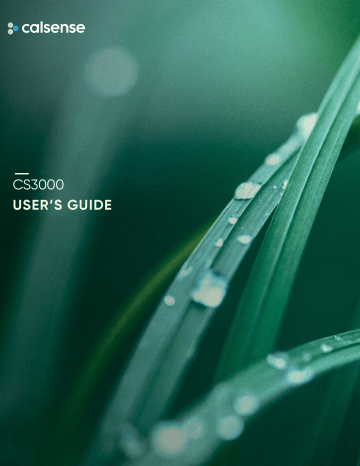 Calsense CS3000 User Manual | Manualzz