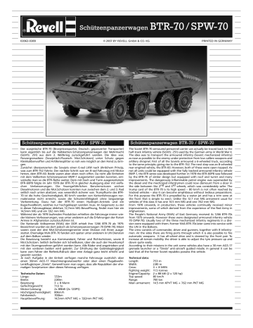 REVELL 03063, BTR-70/SPW-70 Montageanleitung | Manualzz