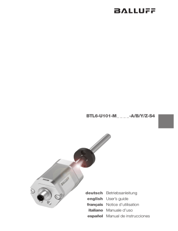 Balluff BTL6-U101-M****-A-S4 series User Manual | Manualzz
