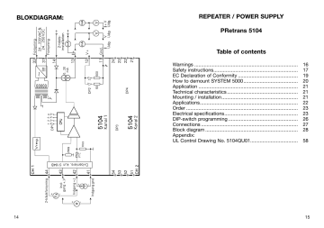 PR PRetrans 5104 Manual | Manualzz