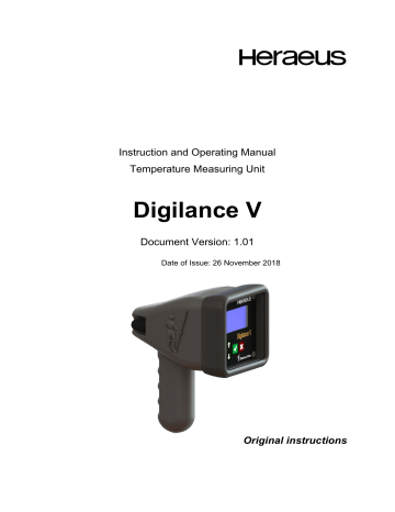 Heraeus Digilance V Instructions And Operating Manual | Manualzz