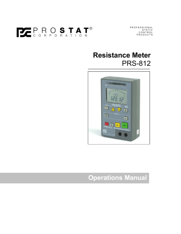 Prostat PRS-812 Operation Manual | Manualzz