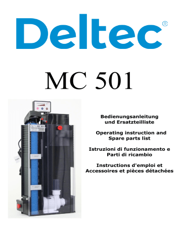 Deltec MC 501 Operating Instructions And Spare Parts List | Manualzz