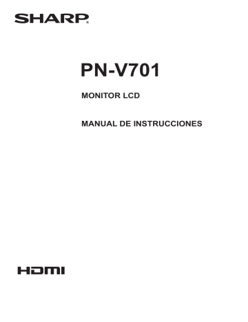 Sharp PN-V701 Manual de usuario | Manualzz