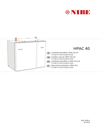 Nibe HPAC 40 Manual de usuario | Manualzz