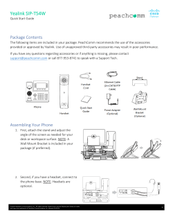 Yealink SIP-T54W - Quick start Guide, User manual | manualzz.com
