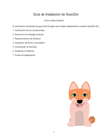 Fujitsu ScanZen Eko Guía de instalación | Manualzz