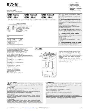 Eaton NZM3-4-XKA1 Montageanweisung | Manualzz