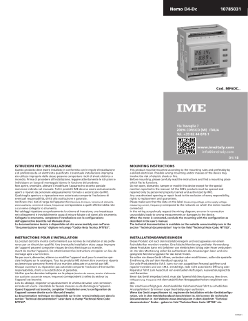 IME Nemo D4-Dc Installationsanweisungen | Manualzz