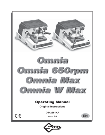 TERMINOLOGY. Silca Omnia 650rpm | Manualzz