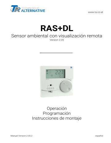 Technische Alternative RAS+DL Manual de usuario | Manualzz