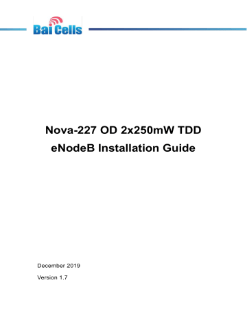 Baicells Nova-227 Installation Manual | Manualzz