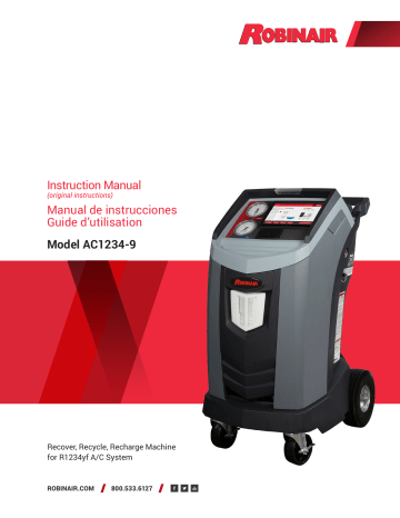 Robinair AC1234-9 Instruction Manual | Manualzz