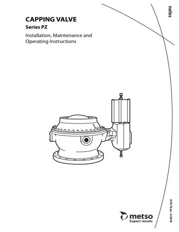 Metso PZ Series Installation, Maintenance And Operation Instructions ...
