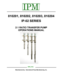 iPM IP02 Series - Operating manual, Operation manual