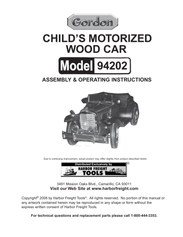 Gordon 94202 Assembly & Operating Instructions | Manualzz