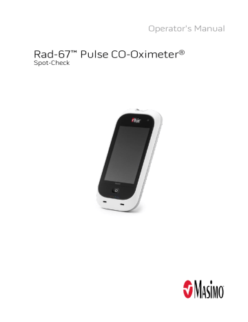 Masimo Rad-67 Pulse CO-Oximeter Operator's Manual | Manualzz