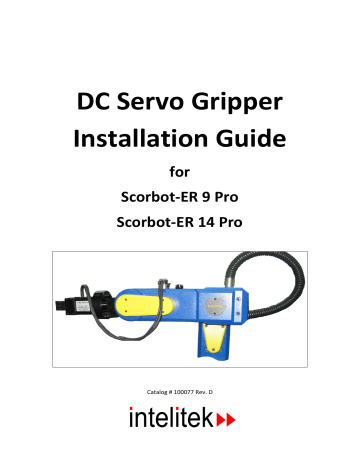 Intelitek Scorbot-ER 9 Pro Installation Manual | Manualzz