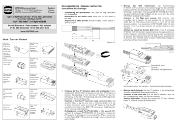 HARTING Hybrid RJ45 Montageanleitung | Manualzz