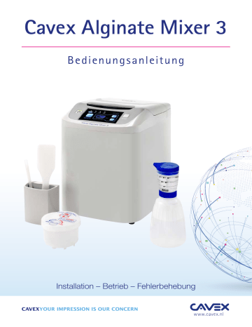 Cavex Alginate Mixer 3 Bedienungsanleitung | Manualzz
