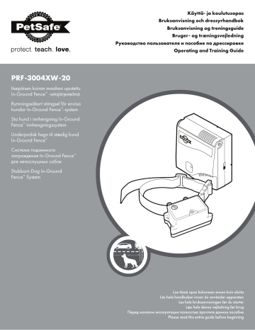 Petsafe PRF-3004XW-20 Operating And Training Manual | Manualzz