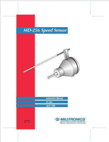 Milltronics MD-256 Instruction Manual | Manualzz