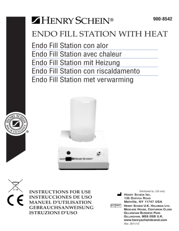 Henry Schein 900-8542, Endo Fill Instrucciones De Uso | Manualzz