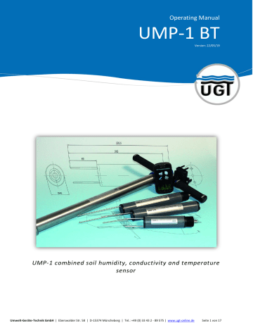 UGT UMP-1 Operating Manual | Manualzz