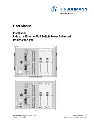 Hirschmann RSPE 30/32/35/37 User Manual | Manualzz