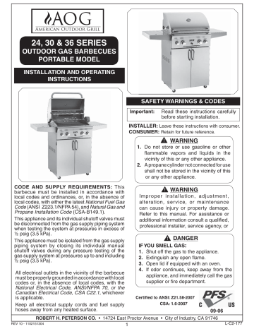 AOG 30 series Installation And Operating Instructions Manual | Manualzz