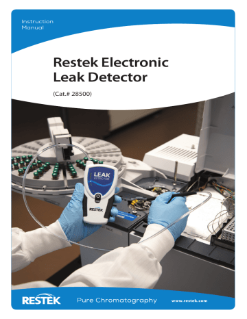 Restek 28500 Instruction Manual | Manualzz