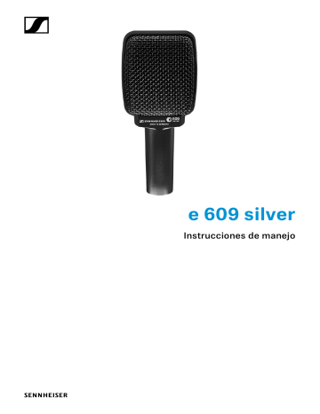 Sennheiser e 609 silver Instrucciones de operación | Manualzz