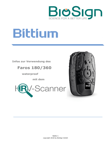 BioSign Bittium Faros 180, Bittium Faros 360 Handbuch | Manualzz