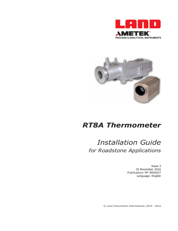 Land Ametek RT8A Installation Manual | Manualzz