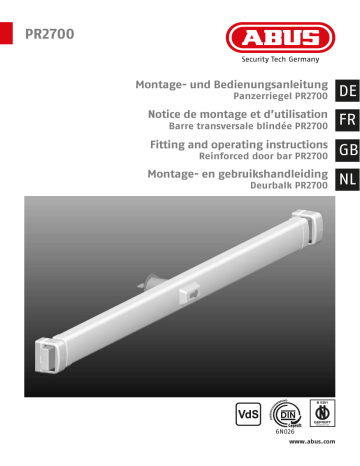 Abus PR2700 Fitting And Operating Instructions | Manualzz