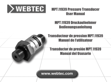 WEBTEC MPT J1939 Bedienungsanleitung | Manualzz